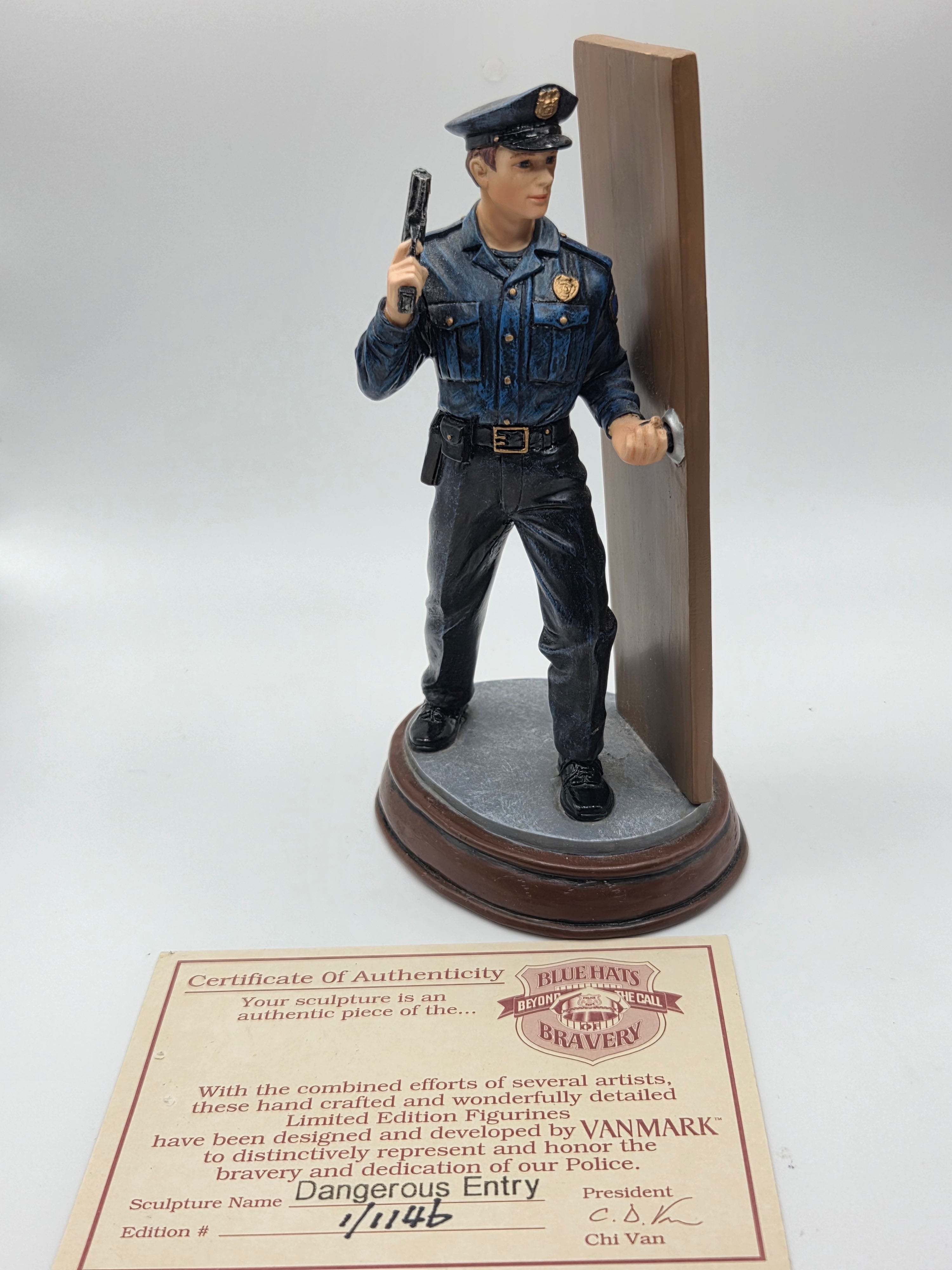 Blue Hats of Bravery - Dangerous Entry – A.W. Creations Miniatures