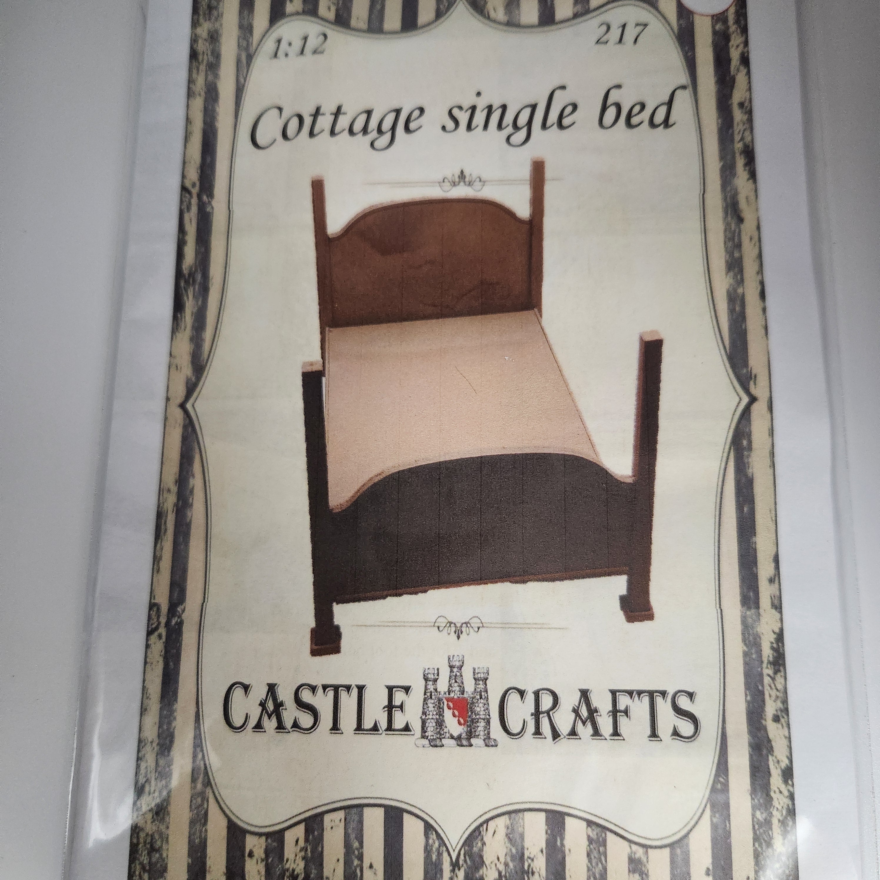 Kit - Cottage Single Bed #217 – A.W. Creations Miniatures